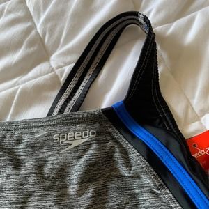 Speedo | Swim | Speedo 6 Quantum Splice Heather One Piece Swimsuit Gray ...